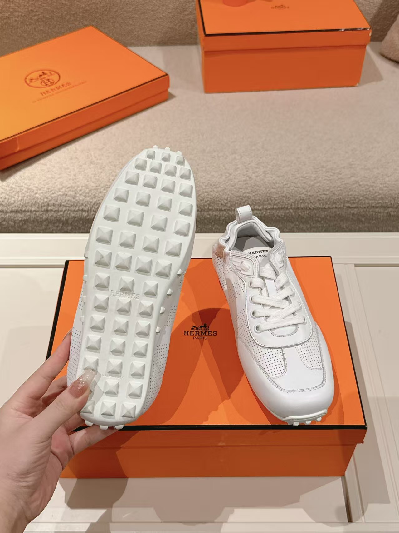 Hermès calfskin casual shoes - Cnfans Spreadsheets